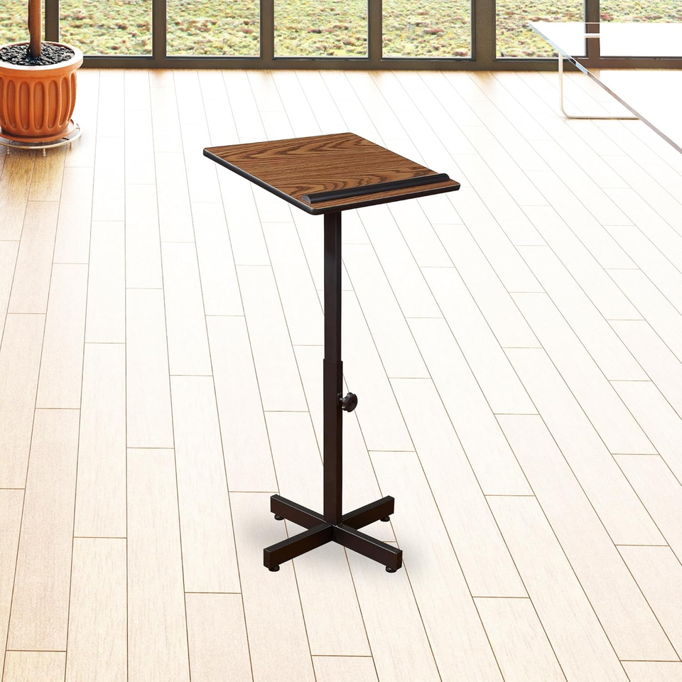 Portable Presentation Series Adjustable Height Lectern Stand 16 Inch X ...
