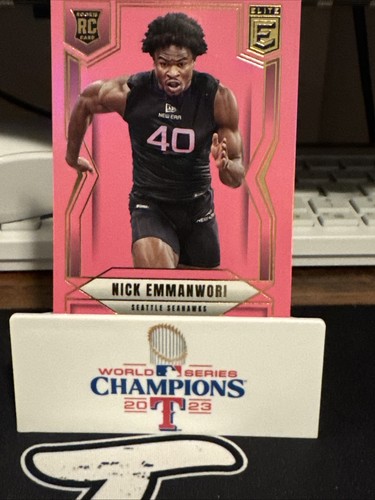 2025 Panini Donruss Elite- Nick Emmanwori (RC) Pink #199 Seattle ...