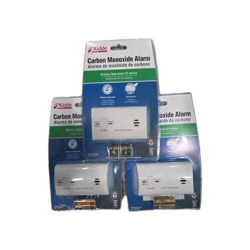 Kidde Carbon Monoxide Alarm Battery Operated CO Alarm 9C05-LP2 Sealed 3 ...