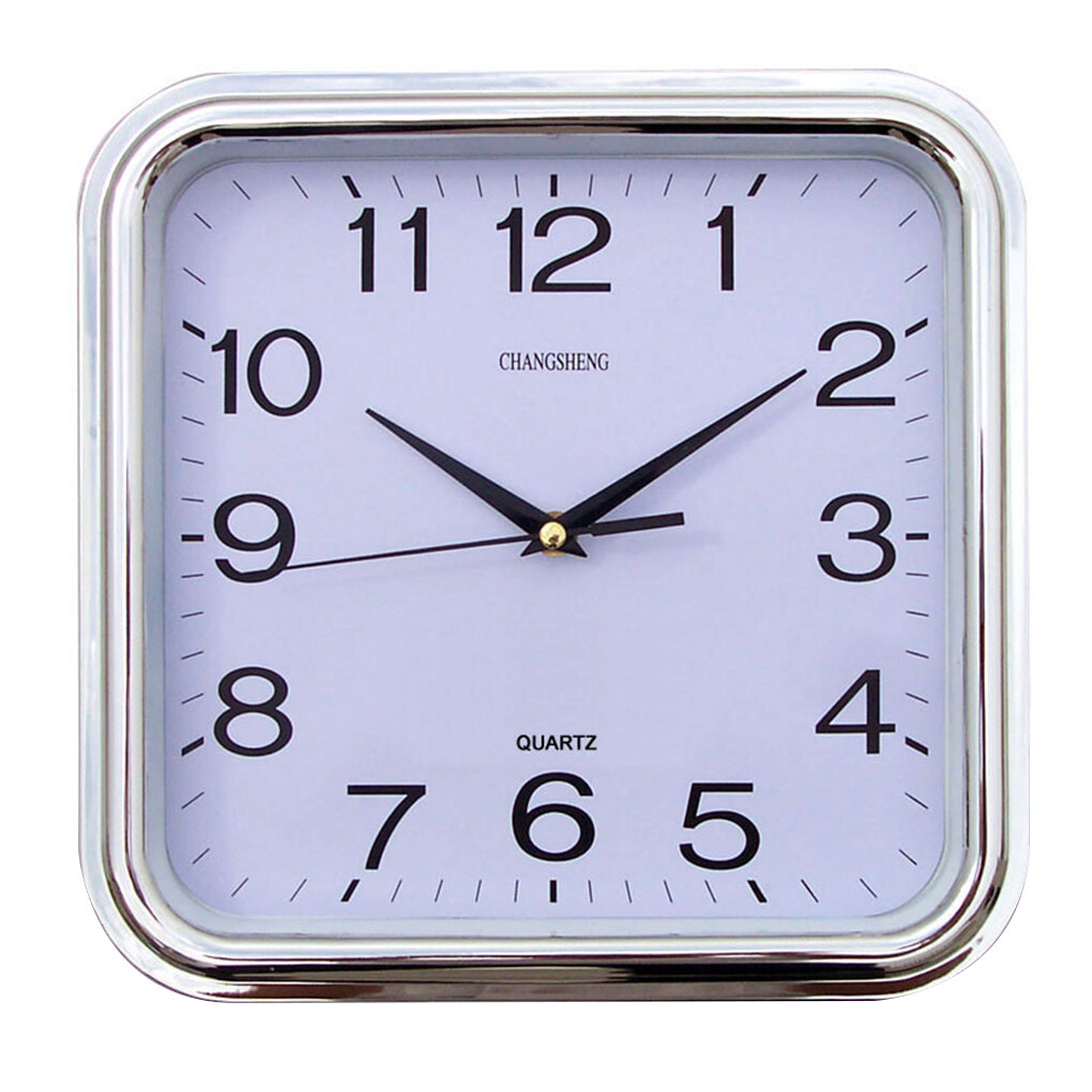 Wall Clock Quartz Round Square Wall Clock Silent Non-Ticking | eBay ...