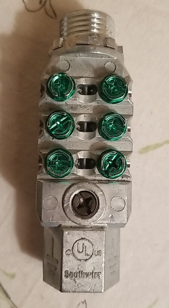 Southwire Wire Connector 1/2" Inline Intersystem Bonding Bridge ...