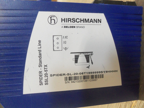 New Hirschmann SSL20-5TX SPIDER-Standard Line Ethernet Switch Din Rail ...