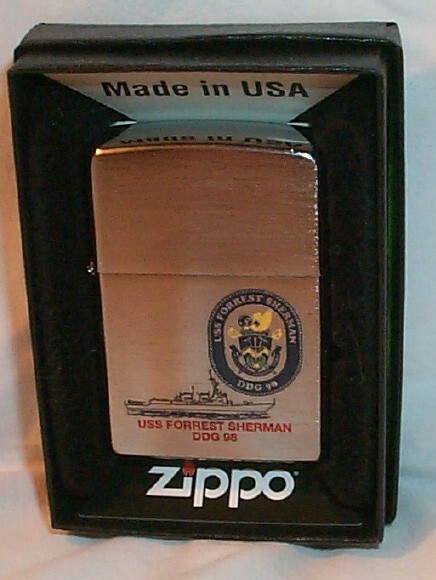 USS FORREST SHERMAN Zippo Lighter New 2011 MINT/Box Navy Ship DDG 98 | eBay