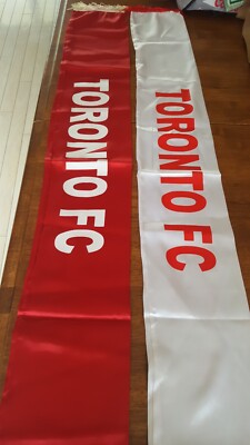TORONTO FC BANNERS (2) ONE RED & ONE WHITE | eBay