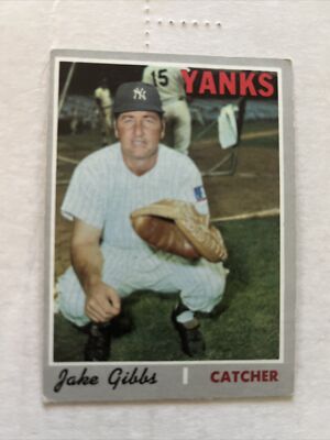 1970 Jake Gibbs New York Yankees Topps Baseball Card #594 | eBay
