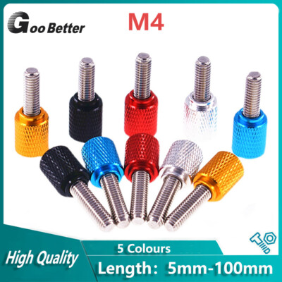 M4 Knurled Thumb Screw Hand Tighten Screw Hand Grip Knob Bolt For ...