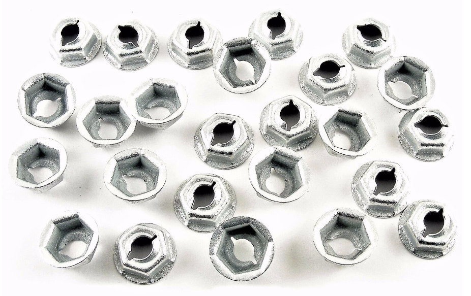 GM PAL Nuts- Emblem Trim Chrome etc- Fits 3/16" Studs- 3/8" Hex- 25 ...