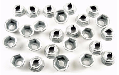 GM PAL Nuts- Emblem Trim Chrome etc- Fits 3/16" Studs- 3/8" Hex- 25 ...
