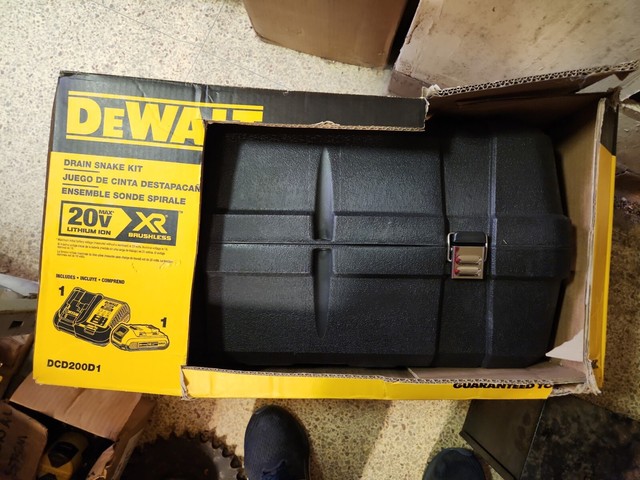 DEWALT DCD200D1 20V Cordless Drain Snake Drill for sale online | eBay