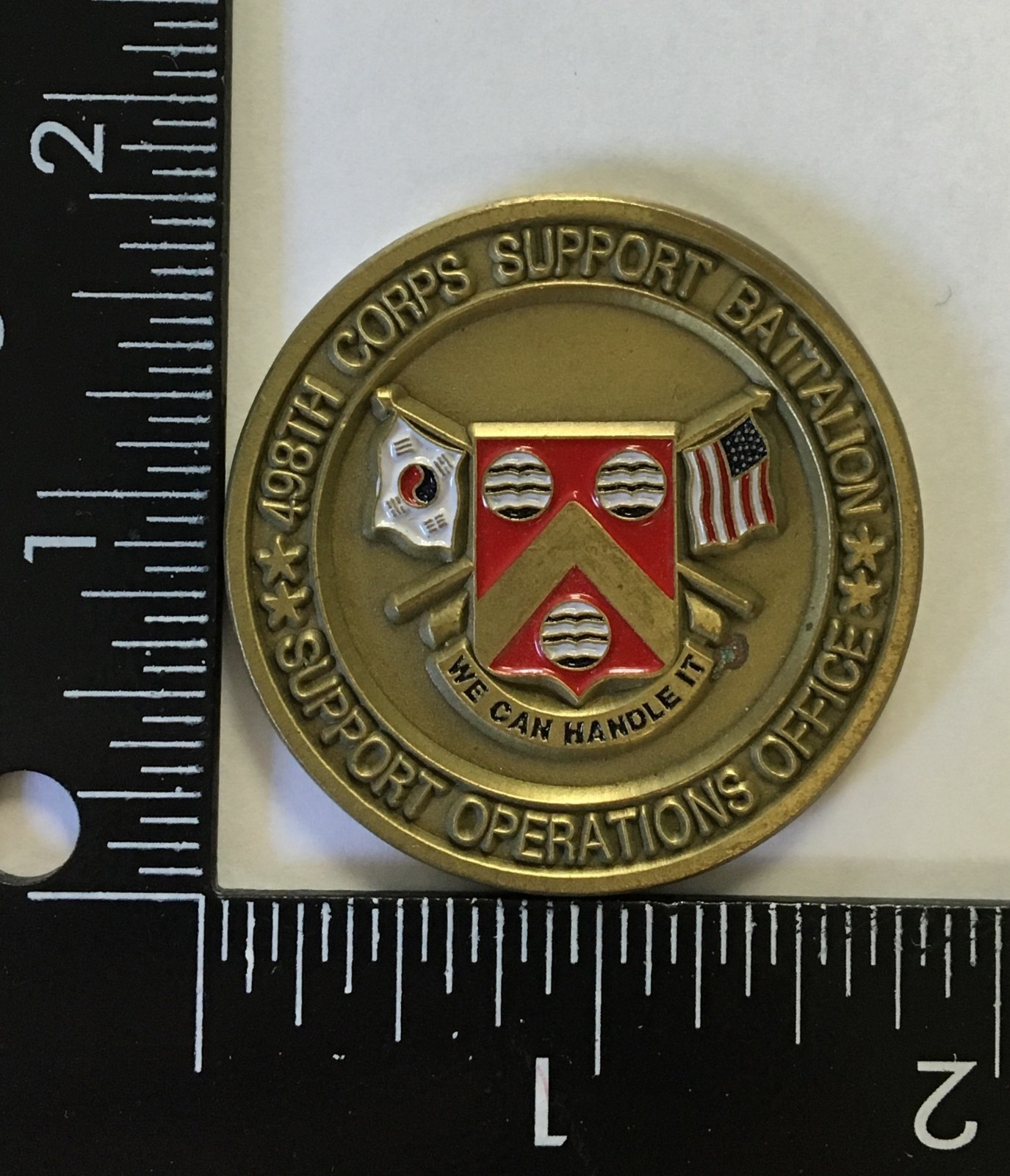 US Army 498th Corps Support Battalion Support Operations Field 1.75" | eBay
