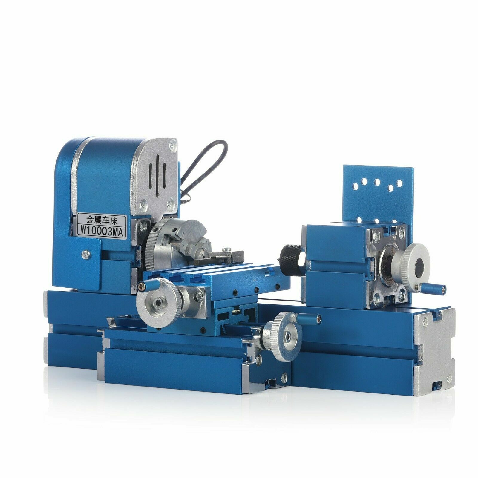 24W Metal Mini Turning Lathe Machine Motorized Metalworking DIY Wood ...