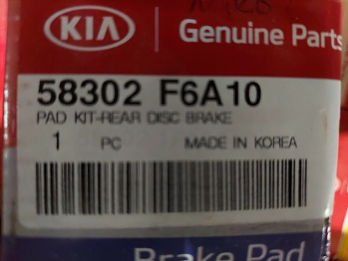 58302 F6A10 OEM BRAND NEW BRAKE PADS REAR CADENZA | eBay