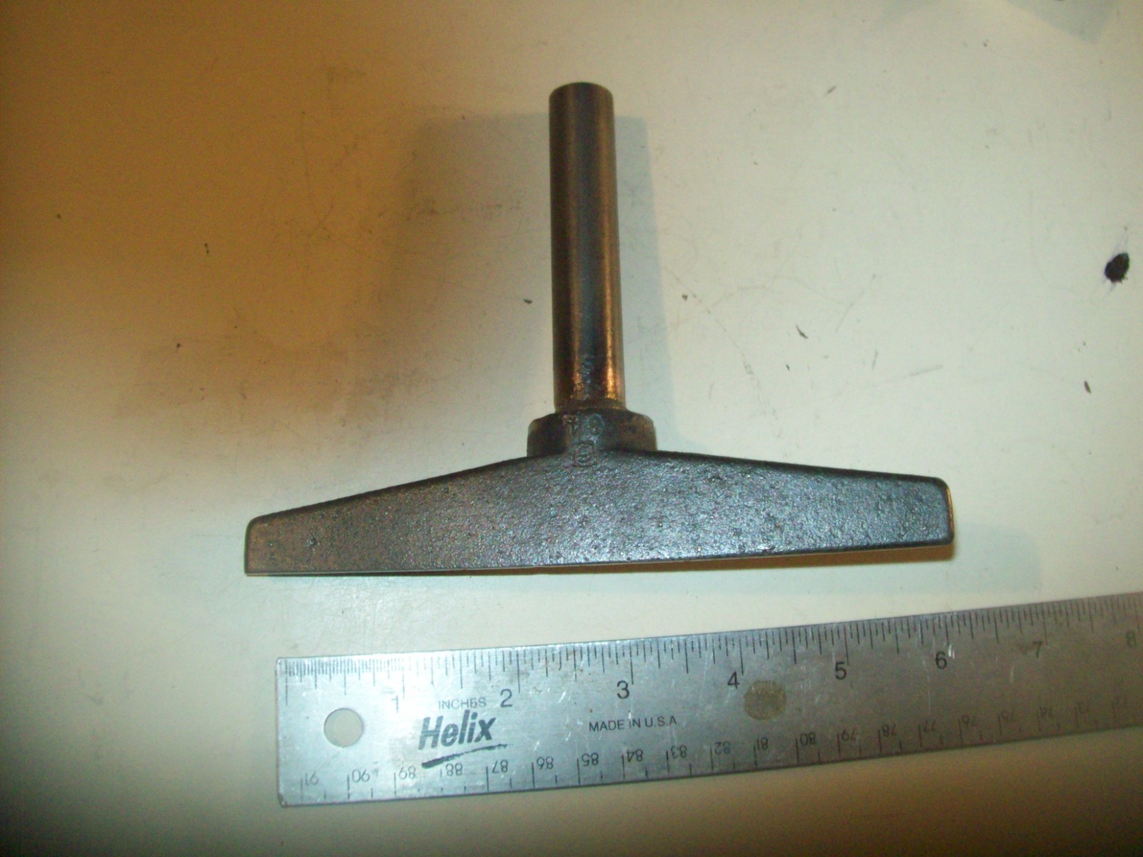 6" wide Tool Rest 5/8 Post Brazed From Old 12" Power King Wood Lathe ...