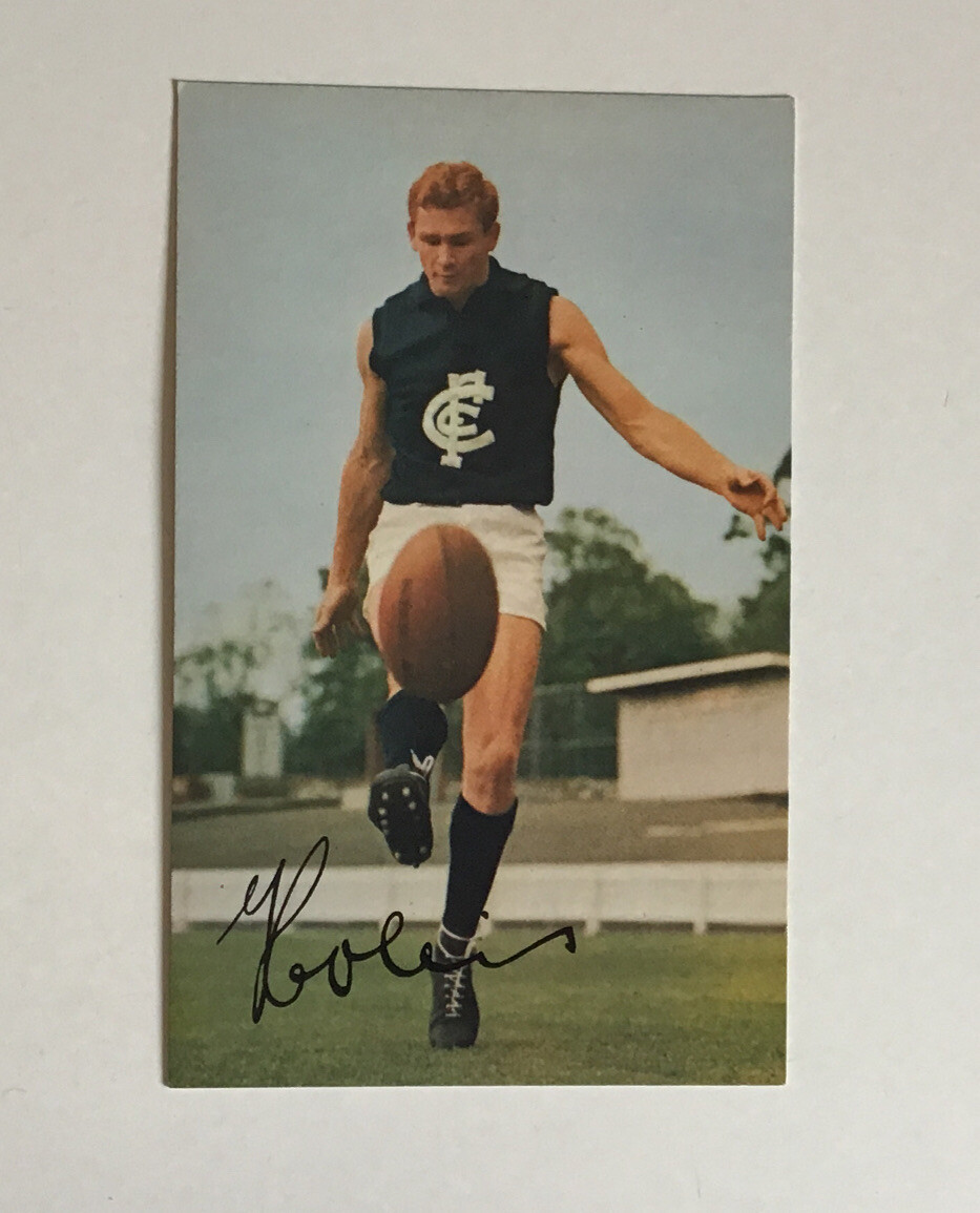 1965 Mobil VFL Footy Photos #8 GORDON COLLIS Carlton Blues. | eBay