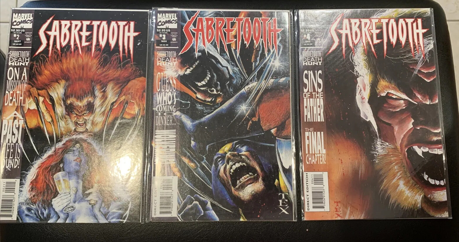 Sabretooth Death Hunt # 2-4 Set X-Men Marvel 1993 Comics ( LOT 3 ) | eBay