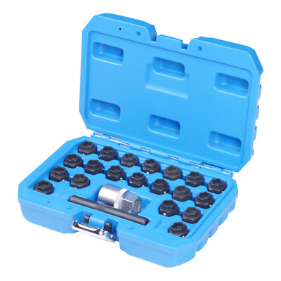 22pcs Universal Locking Lug Nut Master Key Set Wheel Lock Removal Tool ...