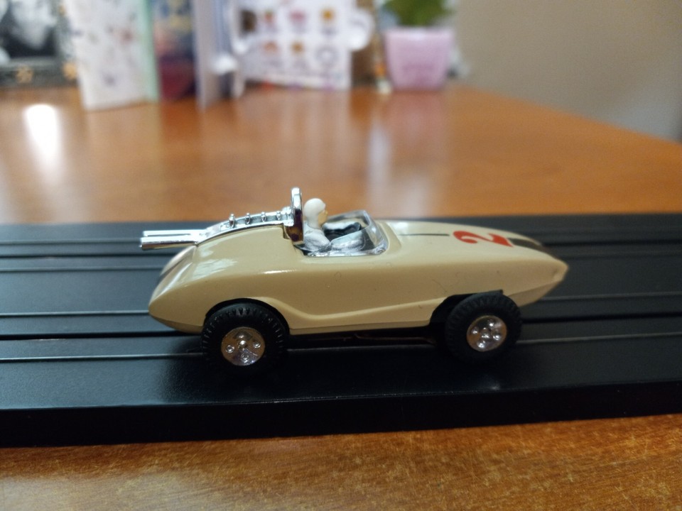 Vintage Aurora T-Jet #2 Tan Indy Racer #1359 with New Tires | eBay