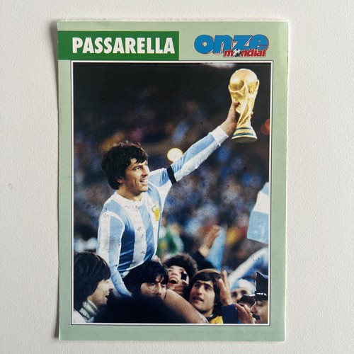 CARD DANIEL ALBERTO PASSARELLA ARGENTINA WC 1978 RIVER PLATE ONZE ...