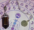 TIGER'S EYE Crystal Gemstone Dowsing Divination Scrying Pendulum; As ...