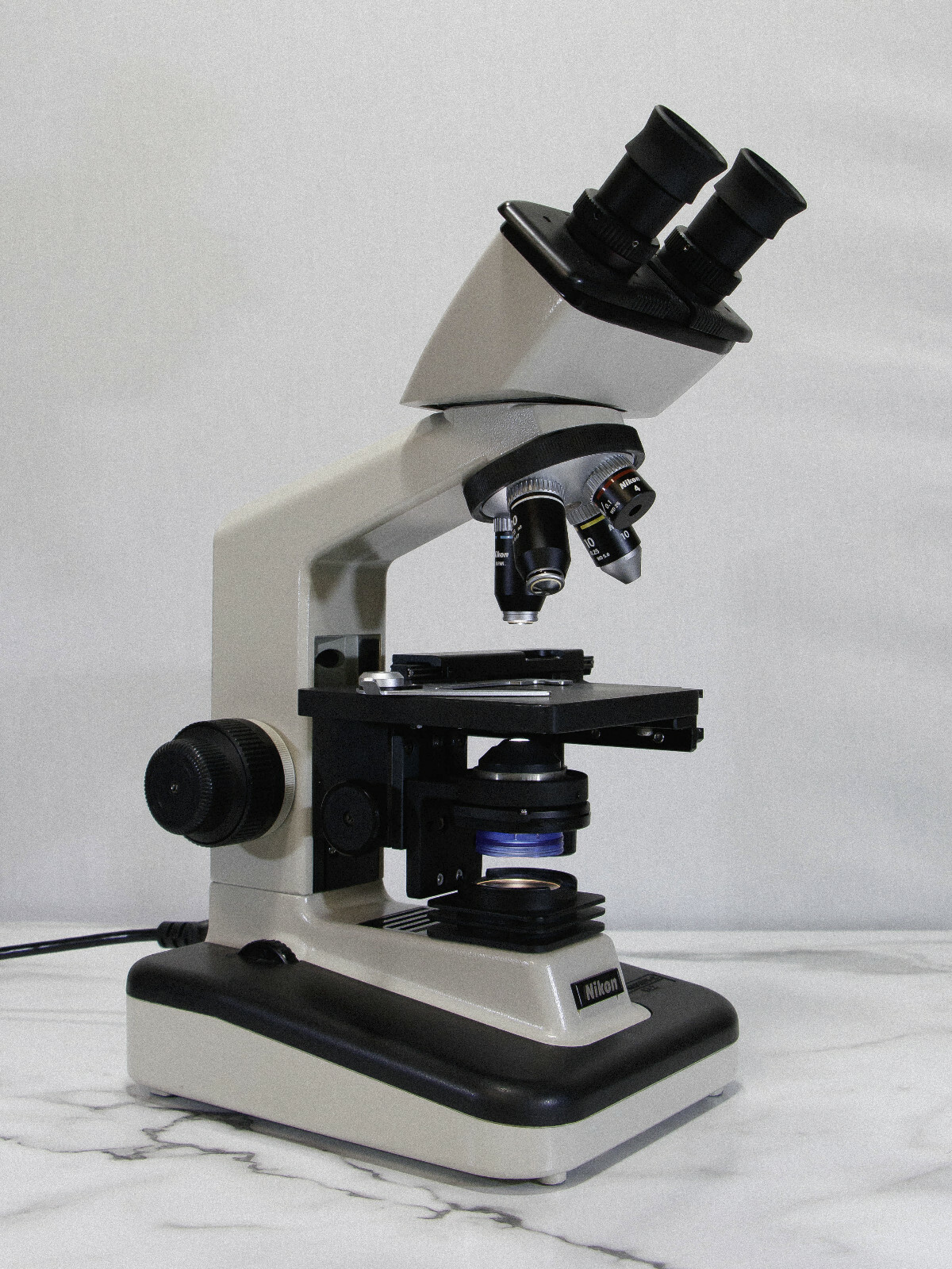 Nikon Alphaphot YS2-H Microscope w/ New 60X, Rebuilt Coarse, Fine Focus ...