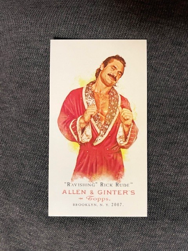 2007 Topps Heritage III WWE Ravishing Rick Rude Allen & Ginter Legends ...