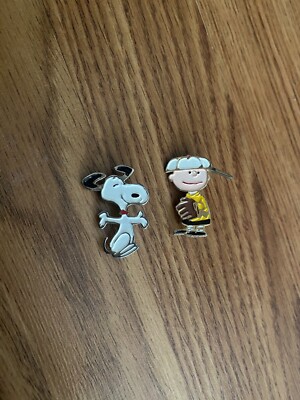 Peanuts Vintage Collection Pins Charlie Brown & Snoopy Baseball | eBay