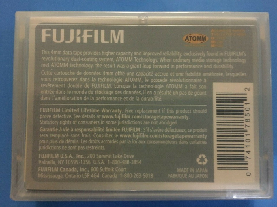 ONE Fujifilm DAT72 Data Tape Cartridge 36/72GB PN DG5-170M NEW factory ...