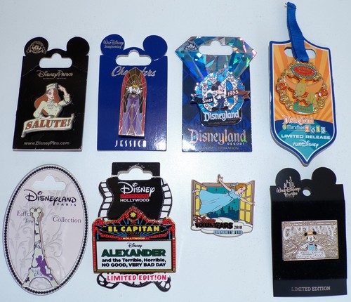 EIGHT Disney Pins! Several "Limited Edition" featuring JESSICA and ...