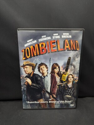 Zombieland (DVD) Woody Harrelson Jesse Eisenberg Emma Stone Abigail ...