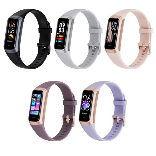 Touch Color Screen Fitness Bracelet Tracker ABS Heart Rate Monitor Men ...