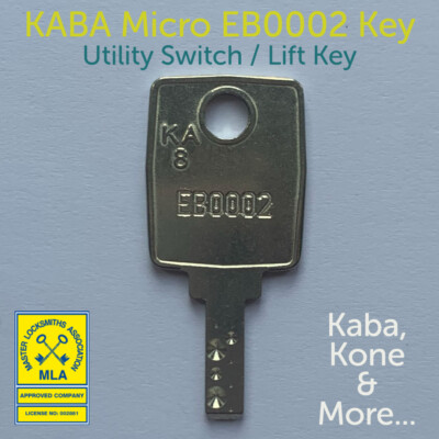 KABA Micro EB0002 Replacement Utility Switch / Lift Key Cut to Code | eBay