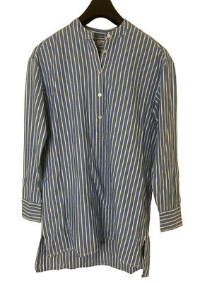Faherty Palm Beach Tunic Indigo Stripe women's size XS NEW NWT WTU2220 ...