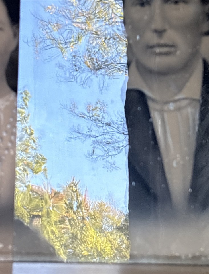 Antique Wavy Glass Panel 14"x10" Frame Replacement Glass Window Pane #K ...