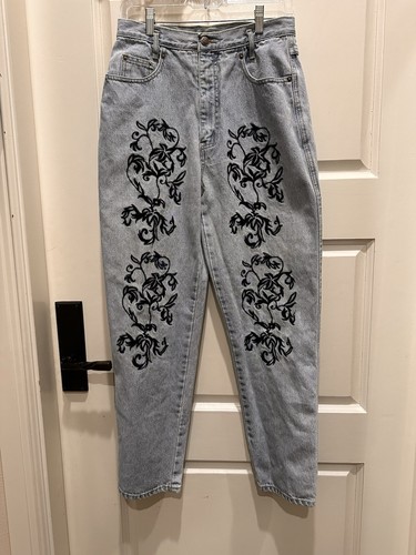 Vintage D'Mode Classix Embroidered Women's Jeans Rare Size 11/12 | eBay