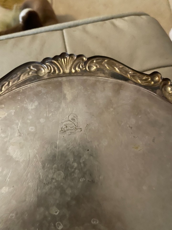 Vintage Leonard Silver-Plated Tray – Made in Italy – Lion Hallmark | eBay