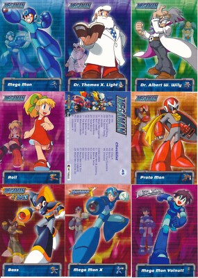 2004 ARTBOX CAPCOM MEGAMAN COMPLETE (45) CARD BASE SET | eBay