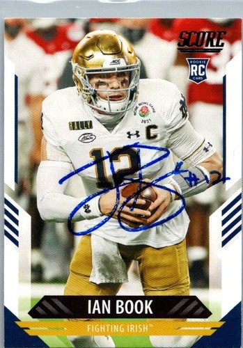 2021 -Ian Book- Panini Score Autograph/Signed/Auto Rookie Football Card ...
