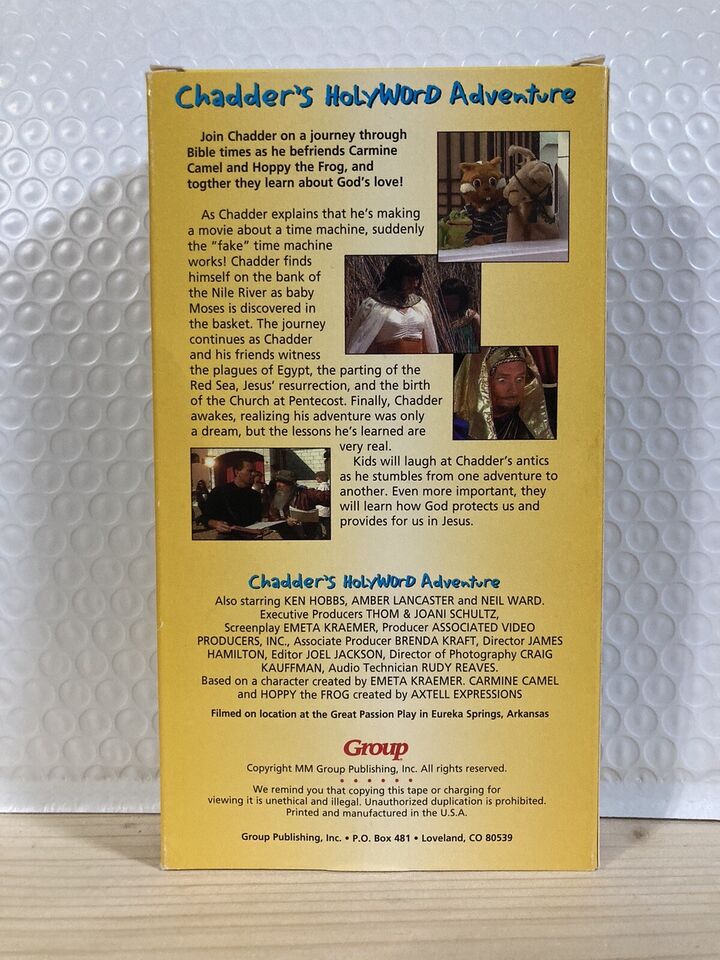 RARE! Chadder's Adventures VHS Holy Word Adventures- Free Shipping | eBay
