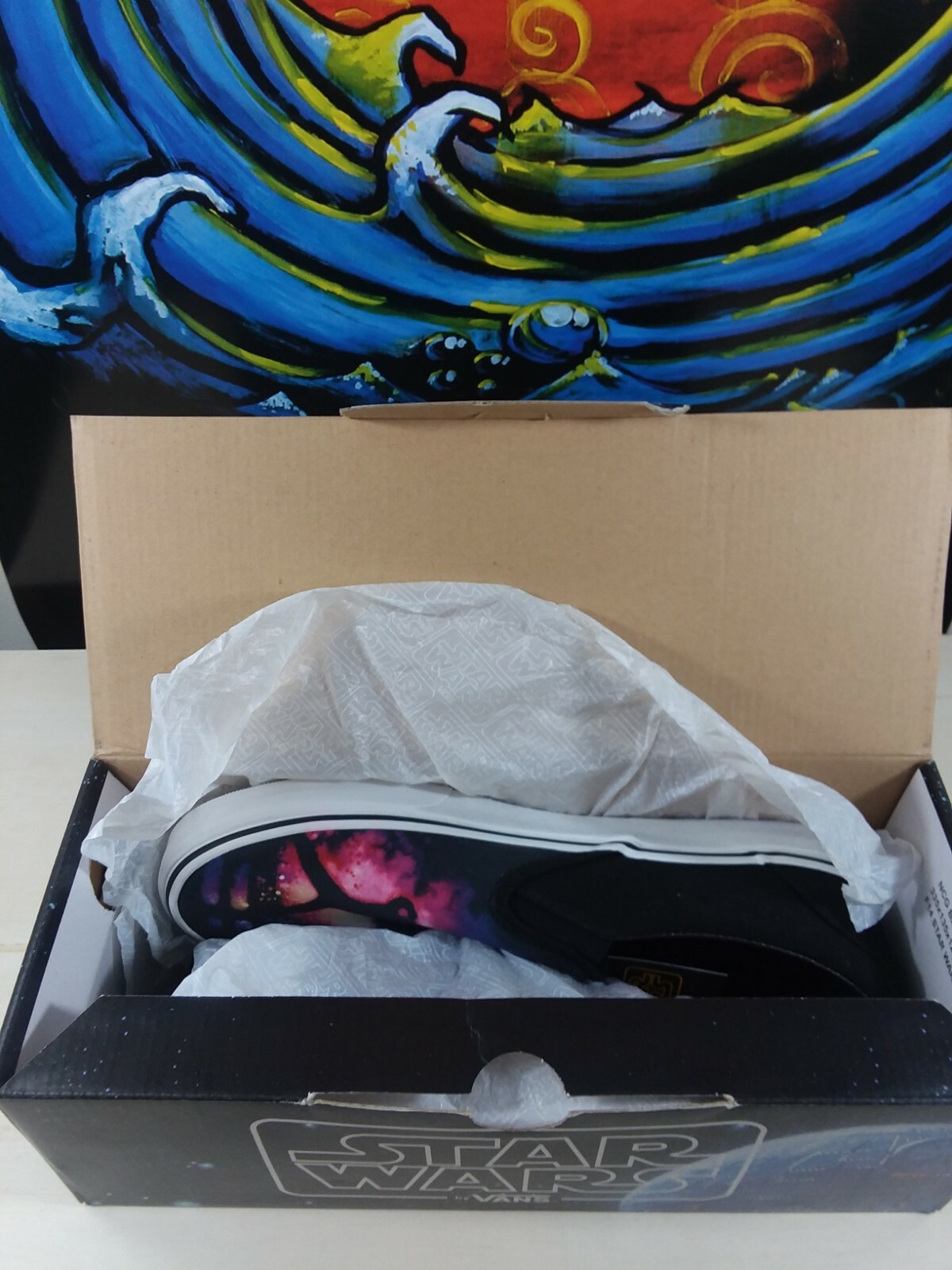 Vans Classic Slip-on X Star Wars "Light Saber Fight Black" ships FAST ...