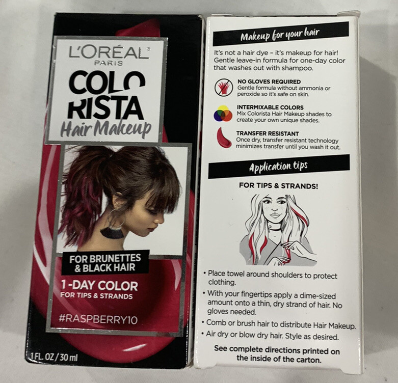 2-Pack L'oreal Colorista Hair Makeup Color Brunettes & Black Hair ...