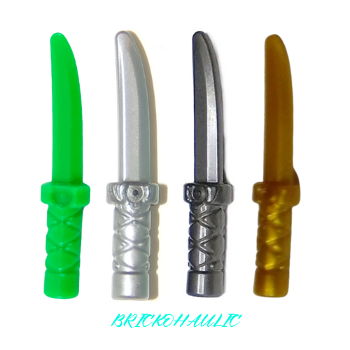Lego Knife with Flat Hilt End & Curved Blade Weapons Accessories Lot ...