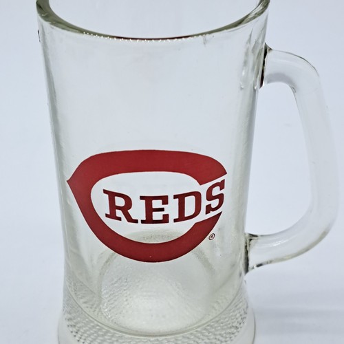 Vintage Cincinnati Reds 6" Tall Glass Beer Mug, MLB Baseball | eBay