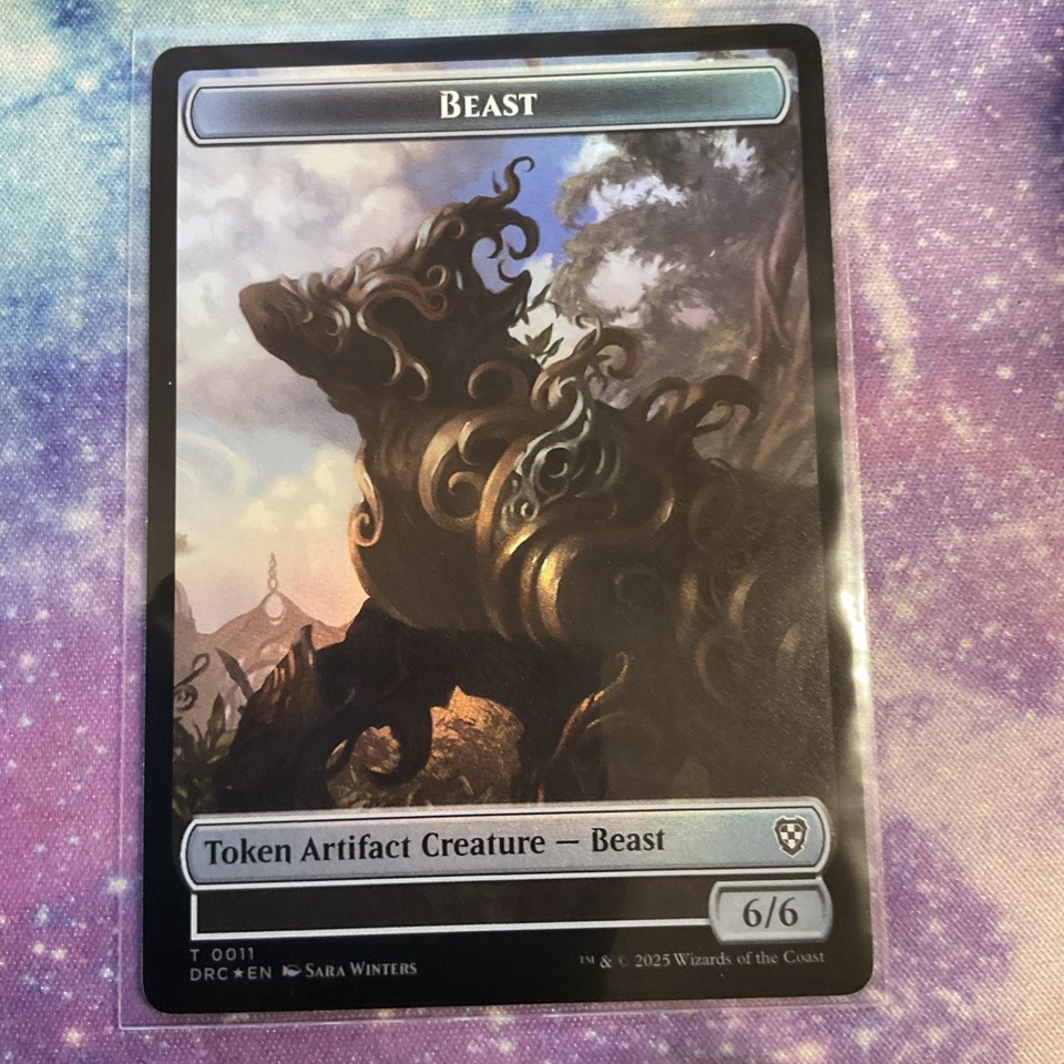 Beast 11 / Beast 10 - Token - Foil - DRC - NM - MTG Magic the Gathering ...