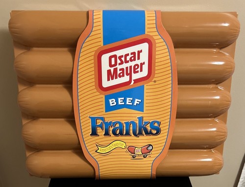 Vintage Oscar Meyer Wiener Beef Franks Plastic Store Display 26” x 20” x 7” | eBay