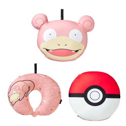 Pokemon Slowpoke Transformation 3-way Neck Pillow Monster Ball New From ...