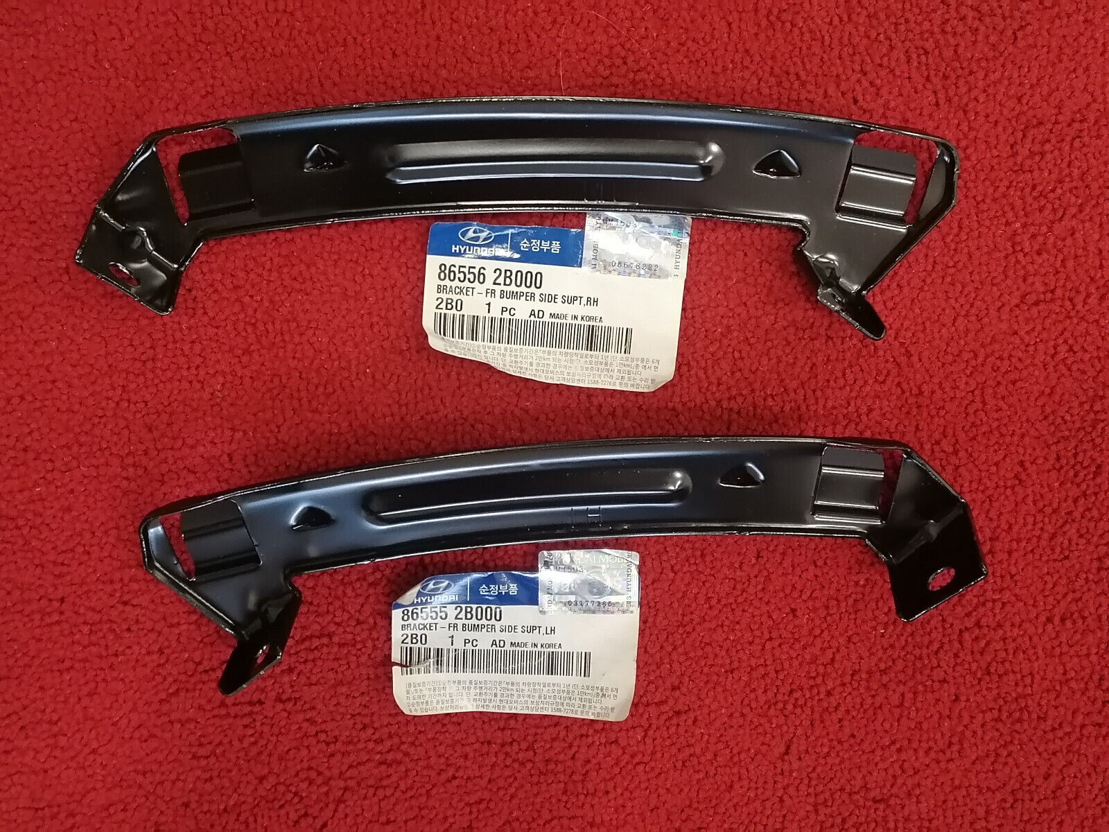 RH+LH 865562B000 NEW GENUINE FOR HYUNDAI SANTA FE 06-12 bumper holder ...