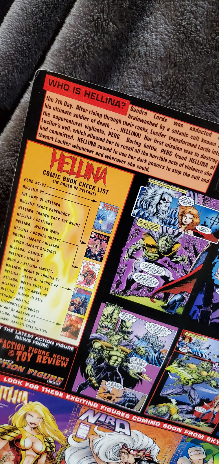 "HELLINA" Mega Action Figure Blood Splattered Hellina with Cape Skybolt Toys | eBay