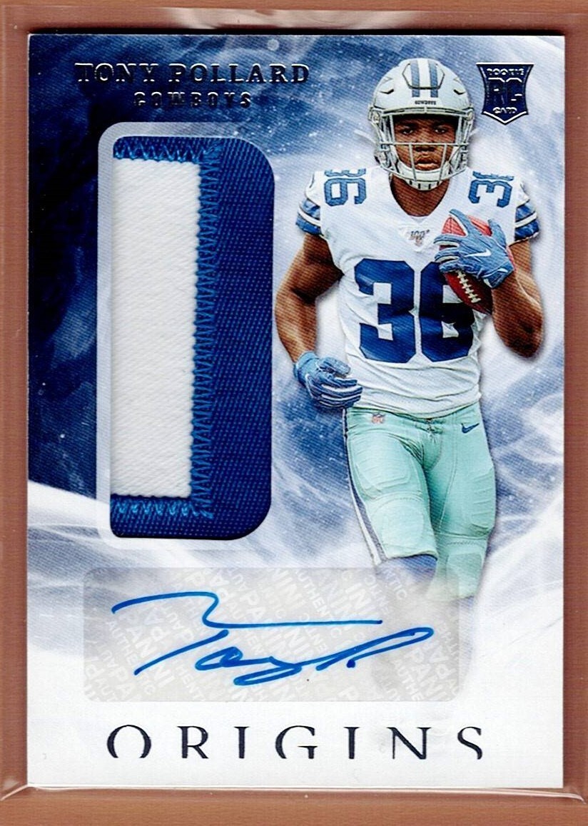Tony Pollard Origins 2 color Rookie Patch Auto #132 RPA Cowboys | eBay