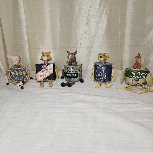 2004 WMG Anthropomorphic Farm Animal Spices Shelf Sitters Set Of 5 | eBay