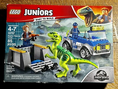 LEGO Juniors Jurassic World 10757 Raptor Rescue Truck - New Factory ...